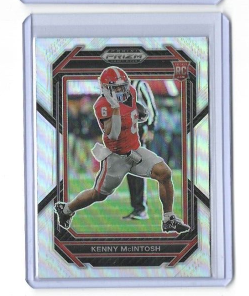 2023 Panini Prizm Draft KENNY MCINTOSH SILVER Prizm Rookie RC SP #120 ...