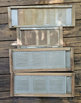 Vintage WINDOW SCREEN Set Of 4 expanding MARVIN wood frame VENT | eBay