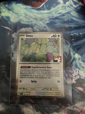 DITTO 132/165 HOLO Play Pokemon Prize Pack Series 6 Stamp Scarlet ...