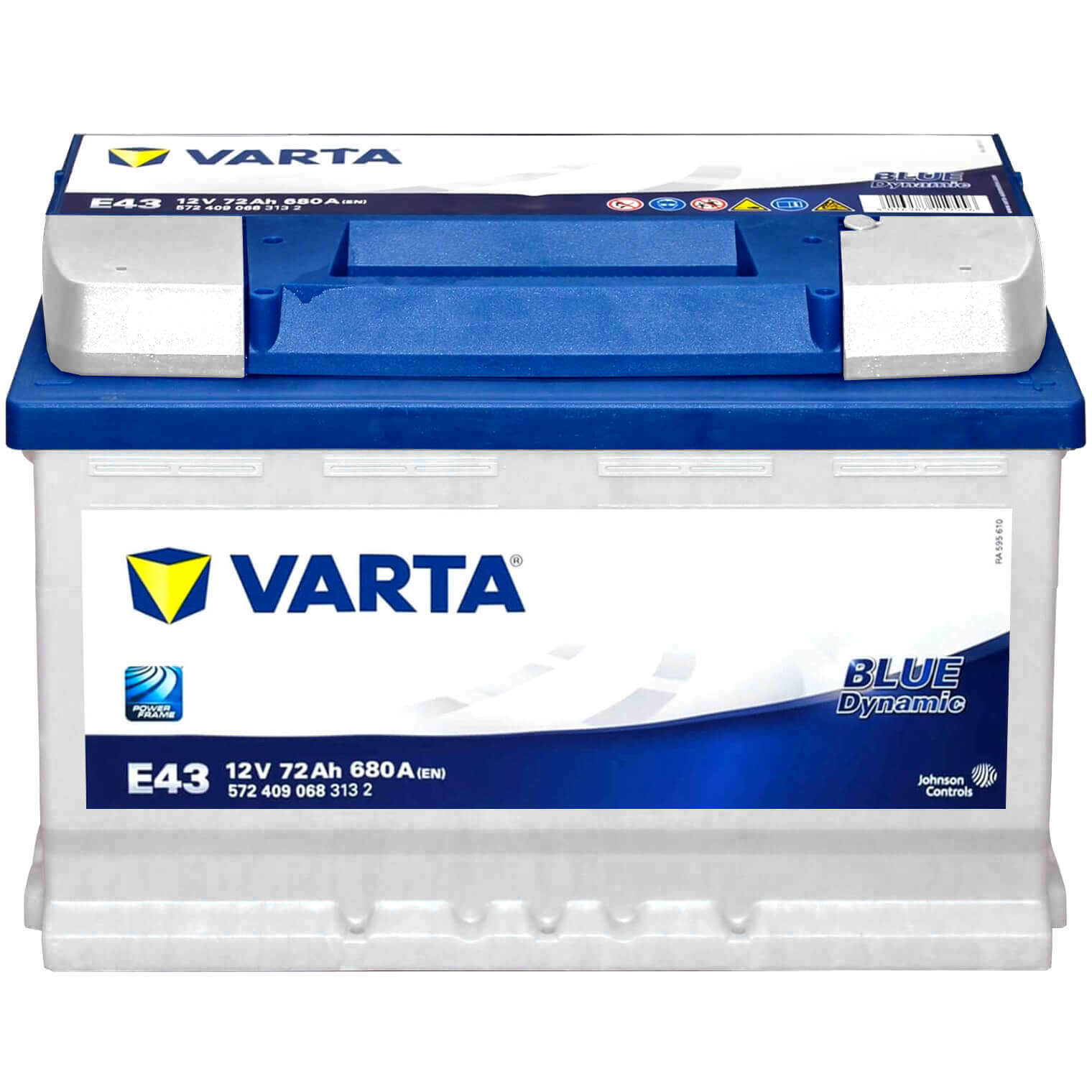 Autobatterie 12V 72Ah 680A VARTA E43 Blue Dynamic Starterbatterie ...