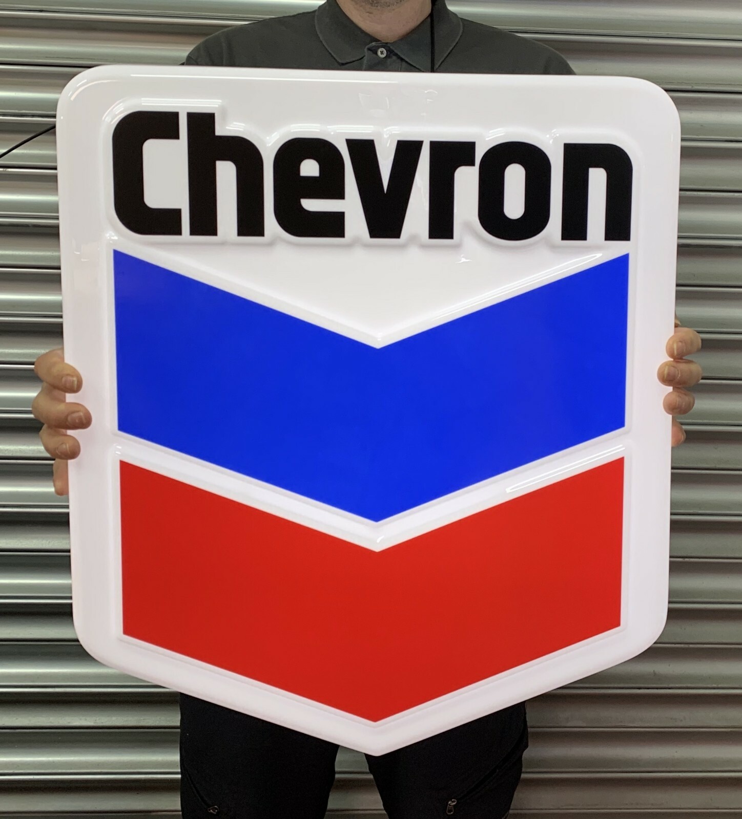 Chevron Gas Station Sign