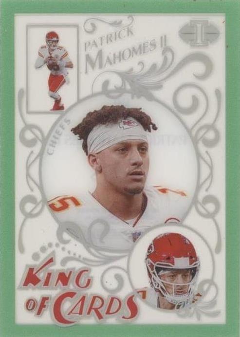 2021 Panini Illusions - King of Cards Patrick Mahomes II #KC-1 Emerald ...