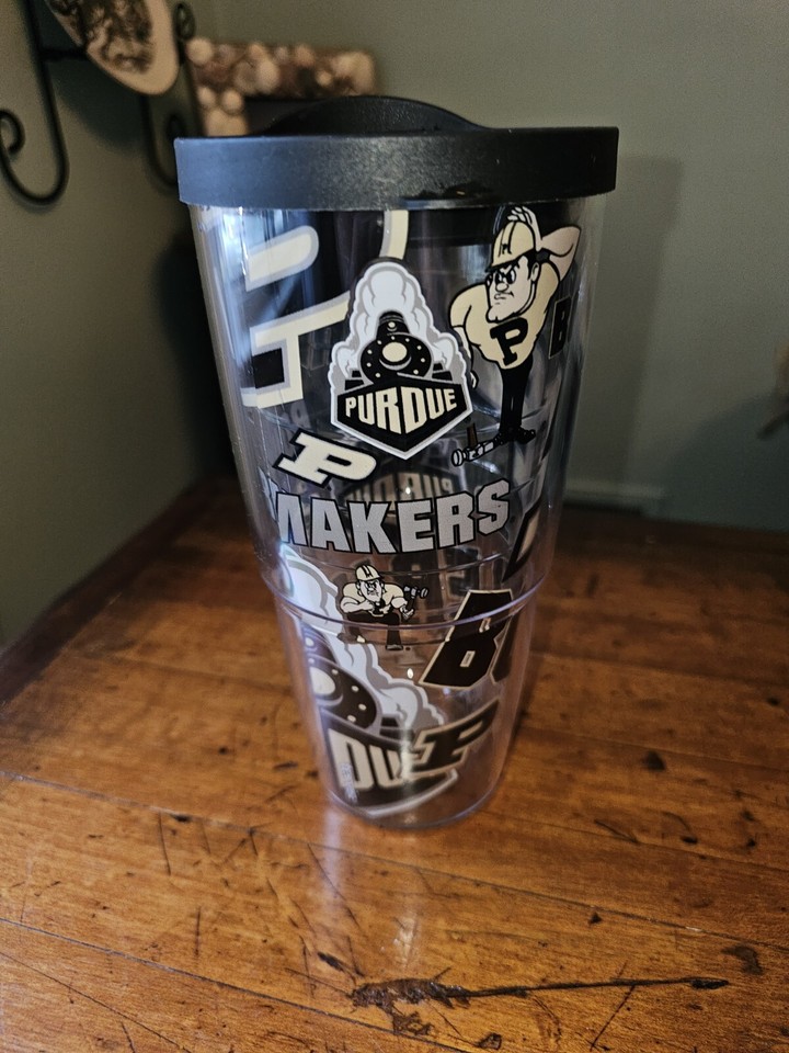 Tervis Purdue Boilermakers Travel Mug 24 Oz All Over Logo Black Lid ...