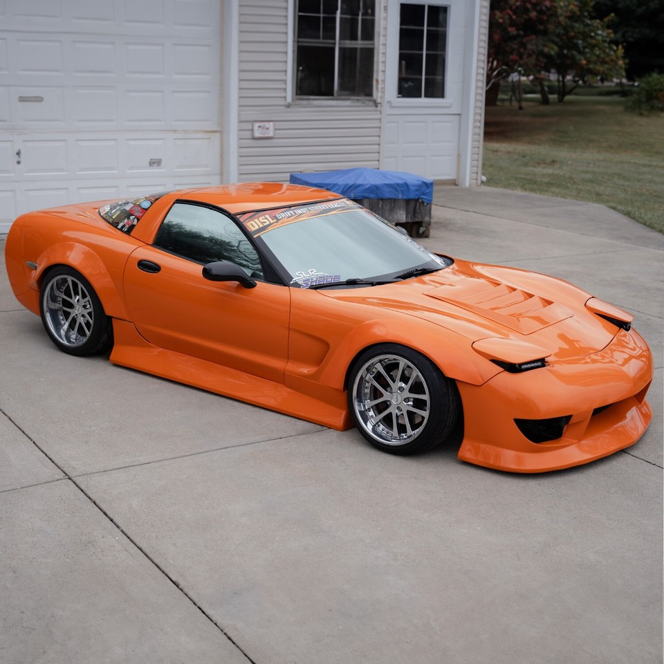 KBD Body Kits Kyouki Polyurethane Side Skirts For Chevrolet Corvette C5 ...