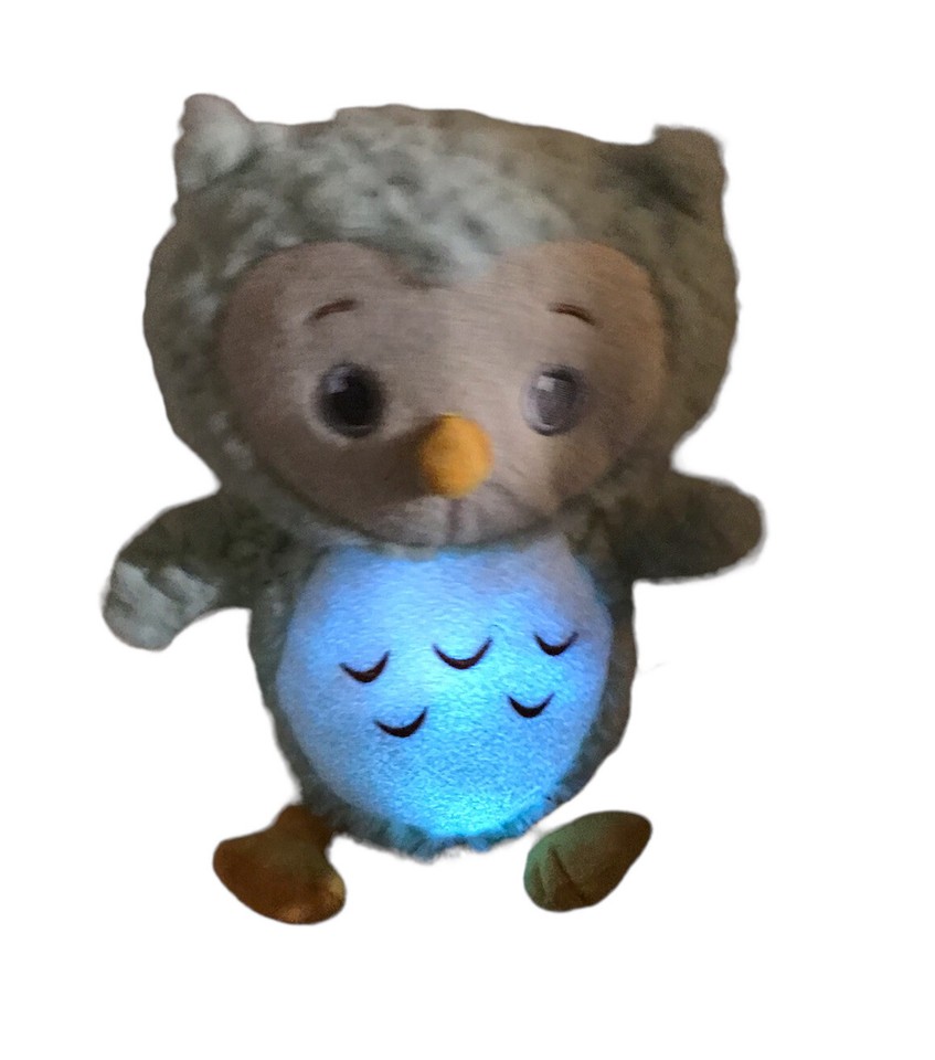 Cuddle Barn Twinkles Mint Animated Owl Flaps Wings Lights Up 2 Nursery ...