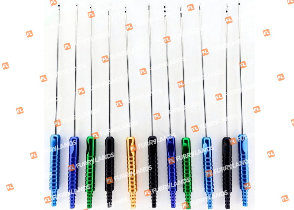 Liposuction Cannula Set with Fixed Handle – 11 Pcs Surgical Instruments ...
