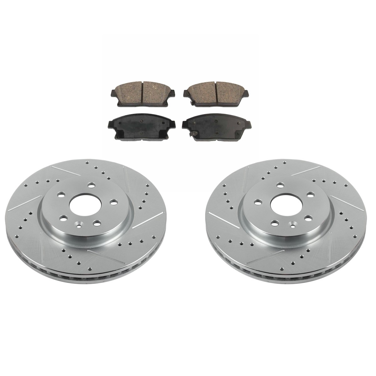 KIT-090821-194 Sure Stop Brake Disc and Pad Kits 2-Wheel Set Front for ...