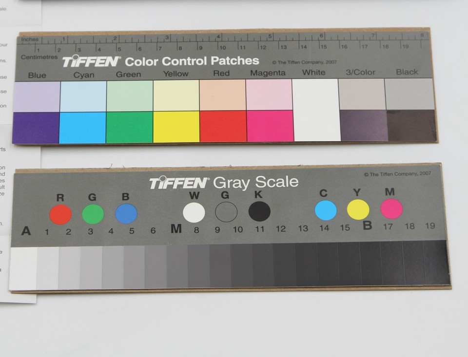 TIFFEN Q-13 Color Separation Guide and Gray Scales 8" EK1527654T ...