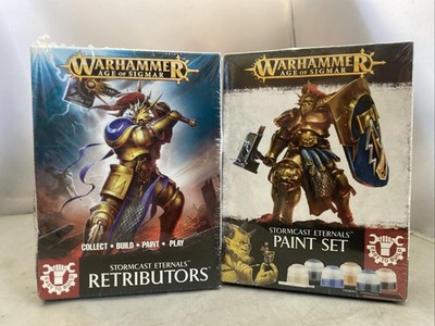Warhammer Age Of Sigma storm cast Eternals Retributors, & paint set | eBay