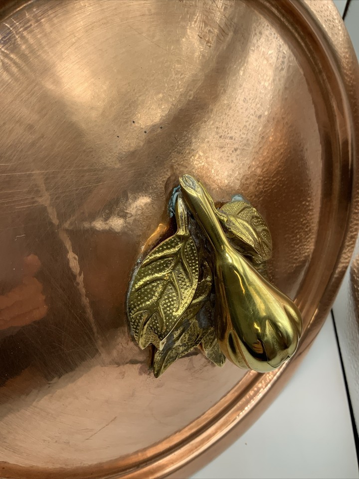 RUFFONI Historia Hammered Copper Stockpot w Acorn Knob Lid 7 1/2 Quart ...