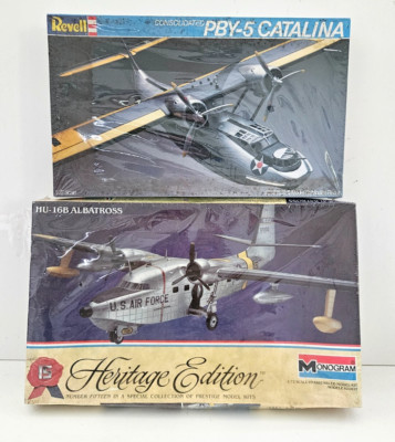 2X LOT 1/72 MONOGRAM HU-16B ALBATROSS + REVELL PBY-5 CATALINA NEW ...
