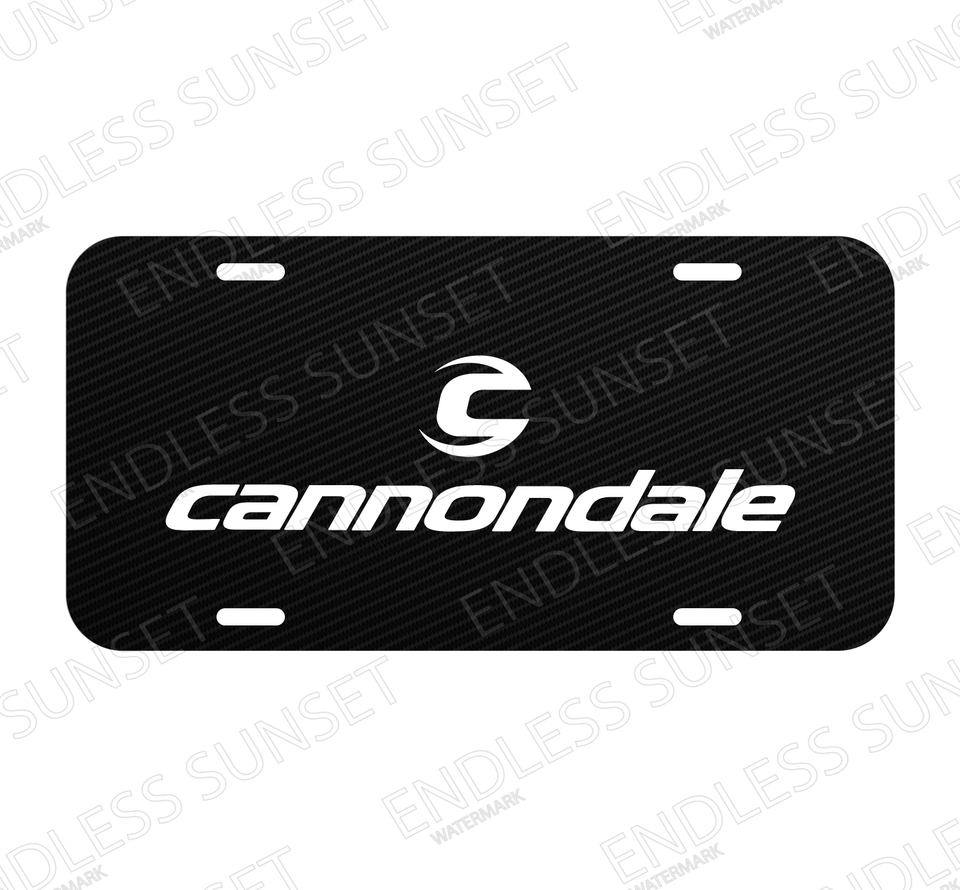 Bike Cycling Biking Cannondale Car License Plate Front Auto Tag Plate ...