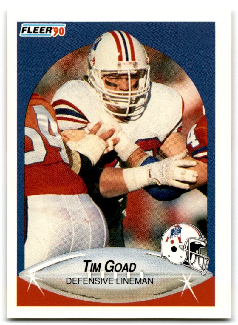1990 Fleer Tim Goad Rookie New England Patriots #318 | eBay
