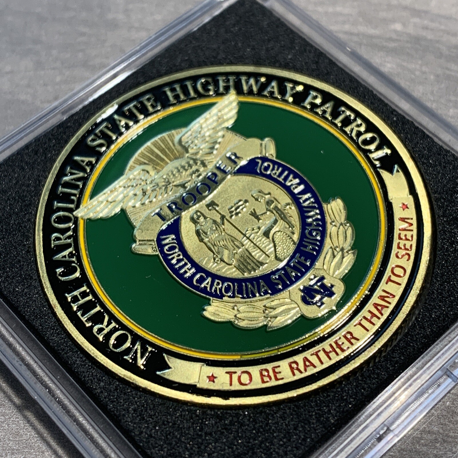 NORTH CAROLINA STATE HIGHWAY PATROL Police Challenge Coin St Michael ...