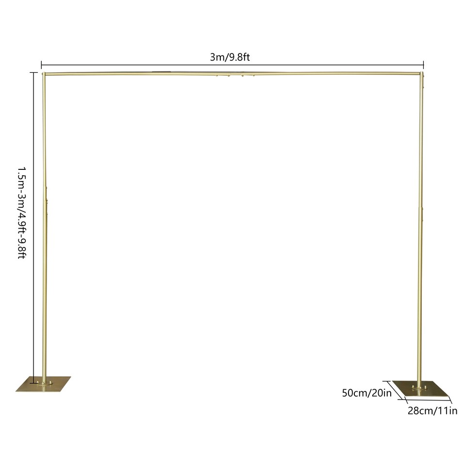 Professional Backdrop Stand Pipe 3M Heavy Duty Background Support ...
