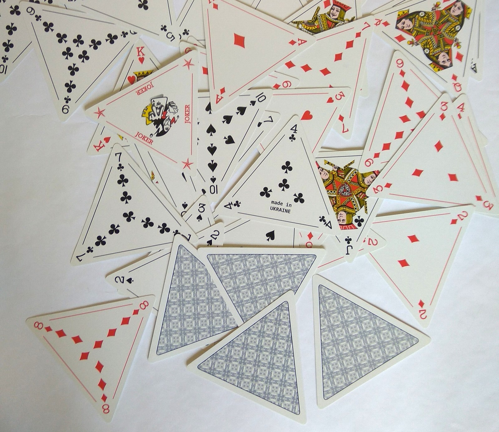 Deluxe Deck of 54 Triangular Ukrainian Playing Cards Ukraine Original ...