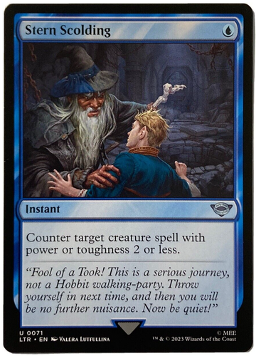 MTG Stern Scolding The Lord of the Rings 0071 NON-FOIL Uncommon Pack ...