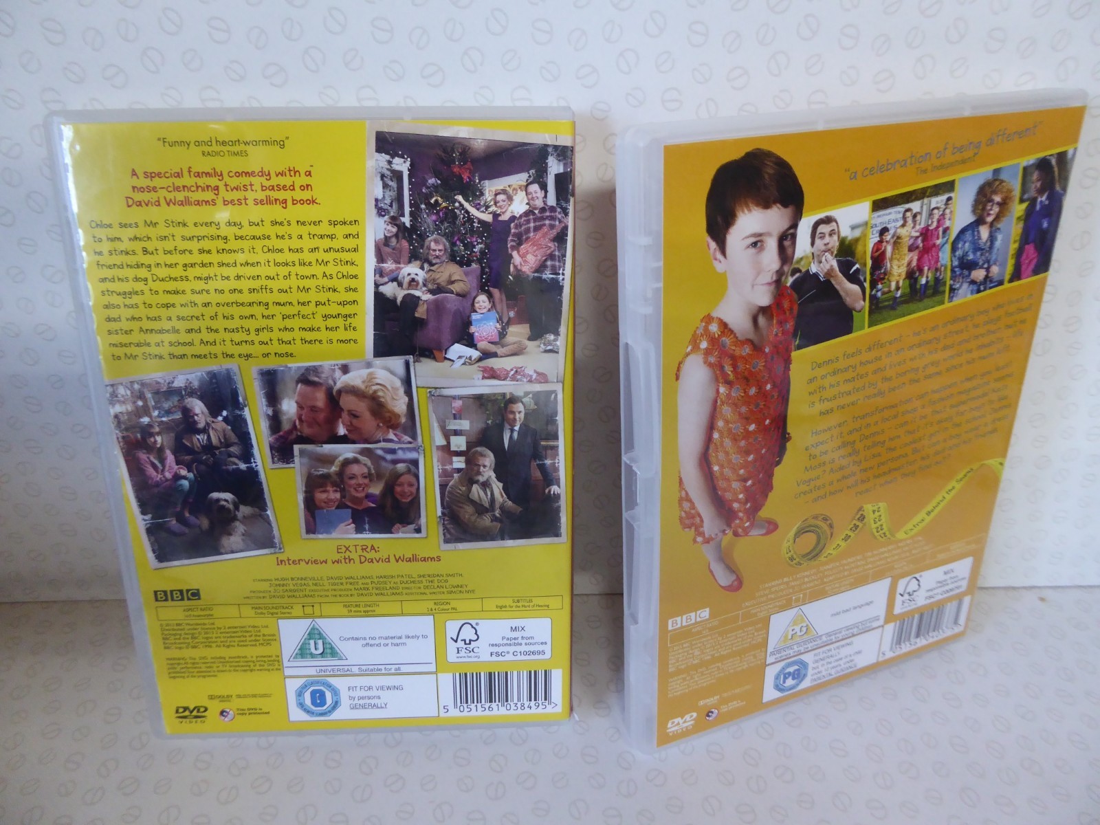 David Walliams x 2 DVD- The Boy In The Dress - Mr Stink BBC DVDs | eBay