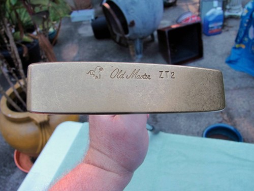 Vintage Old Master ZT2 Putter 34" length Lampkin Crossline Paddle Grip ...