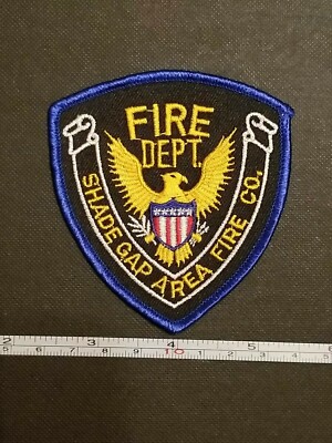 Shade Gap Area Fire Co. Dept. Firefighter Patch NEW!! Collectible ...