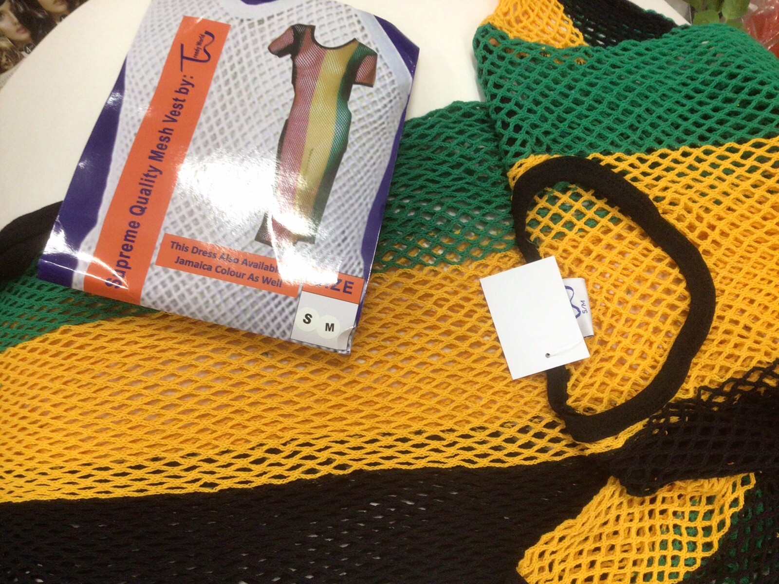 Ladies Jamaican Mesh Net Dress Caribbean Style In Small, Med, Large ...