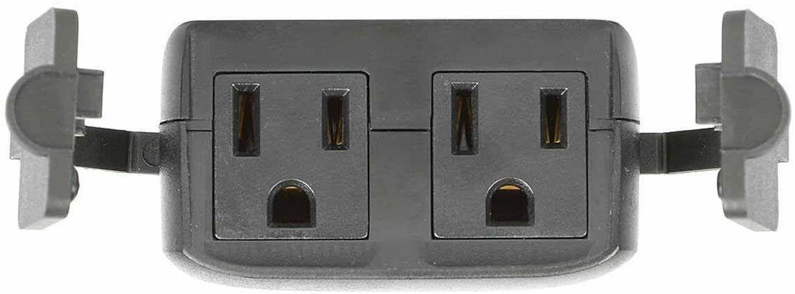 Feit Electric Outdoor Smart Wi-Fi Dual Outlet Wall Plug - Black, 2-Pack ...