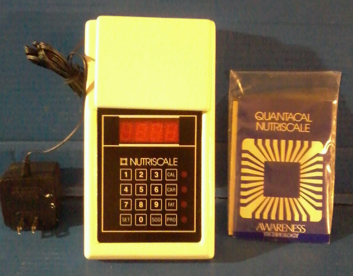 QuantaCal NutriScale New Vtg Kitchen Calorie Scale Novelty Retro Diet Calculator | eBay