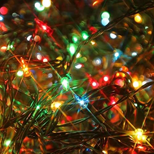 Multi-Colored Christmas Mini String Lights, 20FT 100 Count Multicolor ...