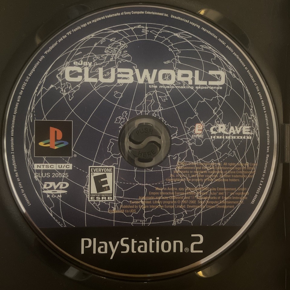 🔥 eJay Clubworld (Sony PlayStation 2 PS2, 2003) CIB. VG. See ...