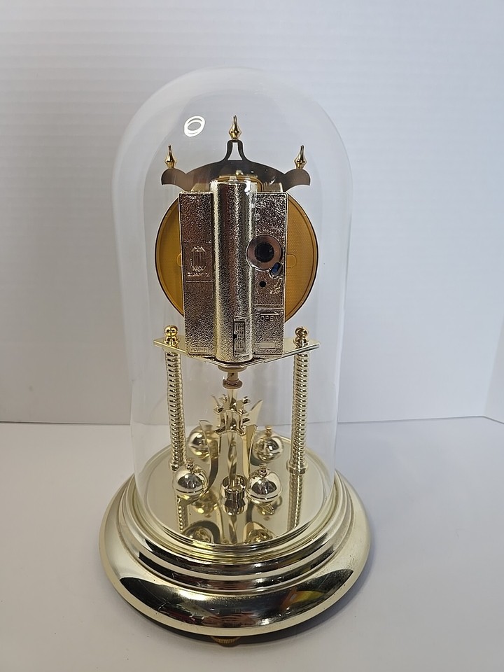 Vintage Elgin Torsion Pendulum QUARTZ Clock Made in Japan Golden | eBay