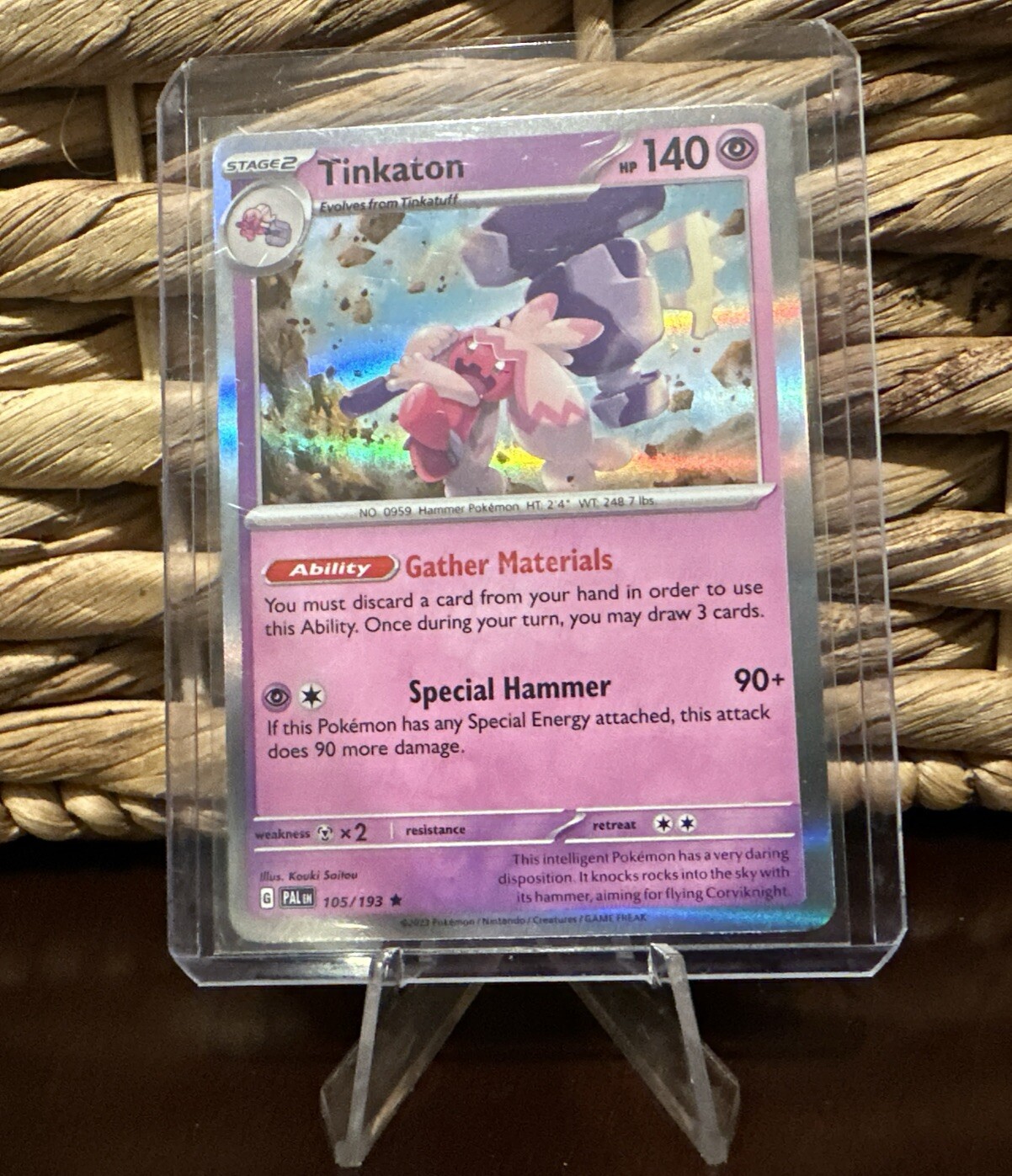 Pokémon TCG Tinkaton Scarlet & Violet - Paldea Evolved 105/193 Holo ...