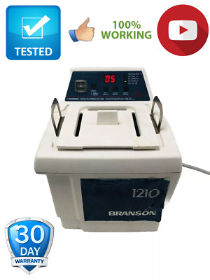 Branson 1210R-DTH Heated Ultrasonic Cleaner Bransonic 1210 Tested ...