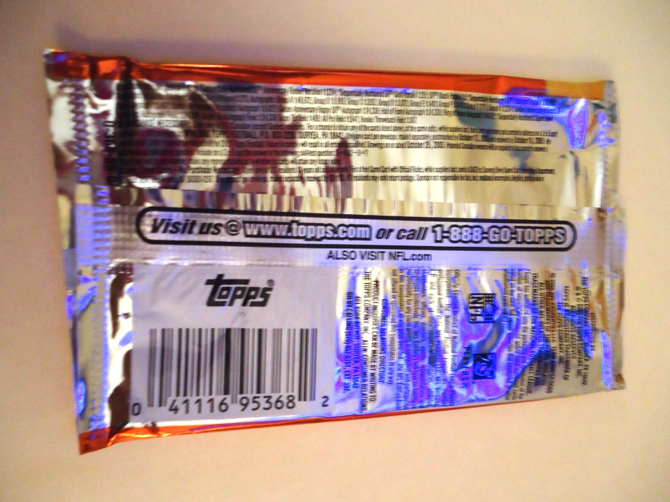 2005 Topps 50th Anniversary Edition Football card wrapper - NFL | eBay