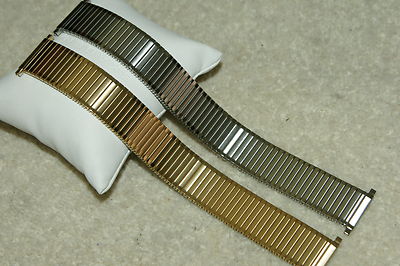 XL Stainless Steel Expander Bracelet Watch Strap 18-22mm 20-24mm bars ...