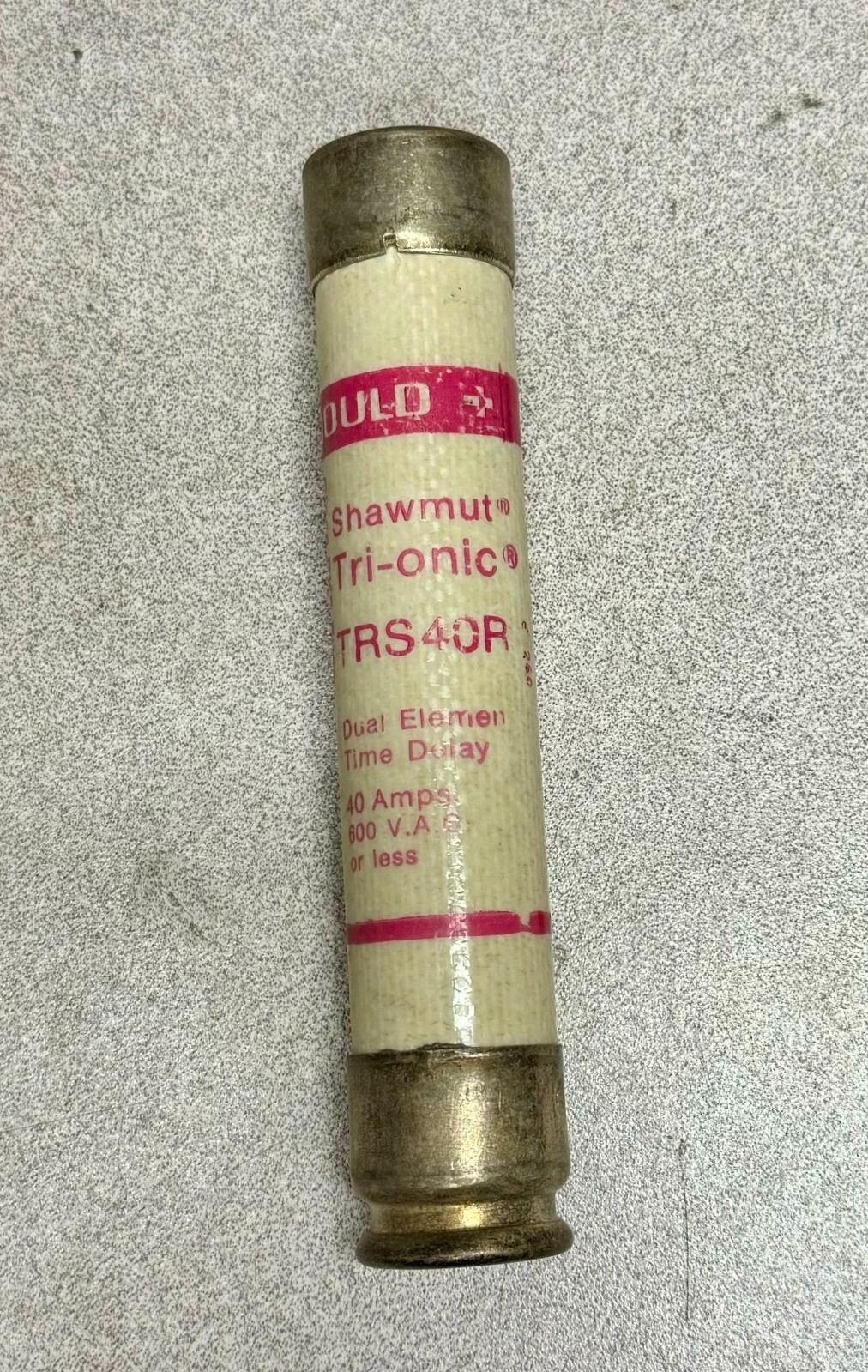 gould shawmut tri-onic TRS40R 40A 600VAC calss RK5 time delay fuse | eBay