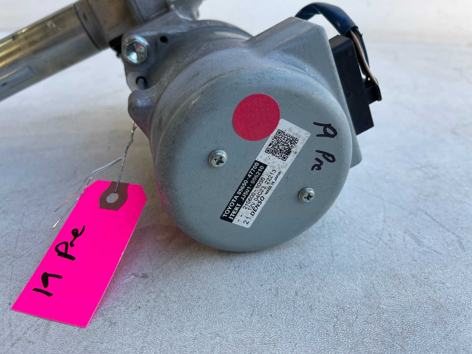 2016-2022 TOYOTA PRIUS POWER STEERING COLUMN PUMP MOTOR 89650-47700 OEM ...