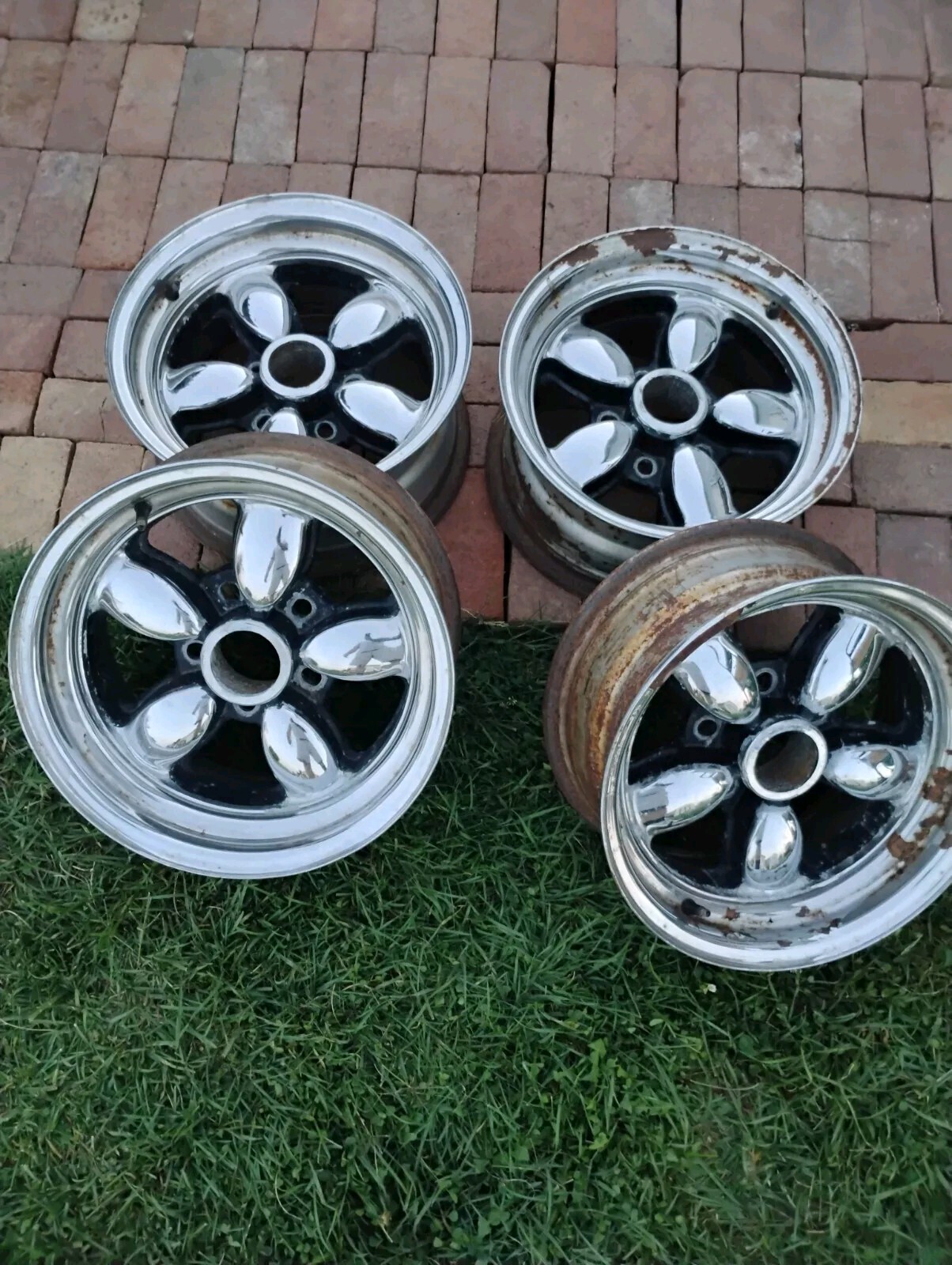 4 American Racing Daisy Coke Bottle 15x7 5 Spoke Wheels 5x4 3/4" Bolt ...