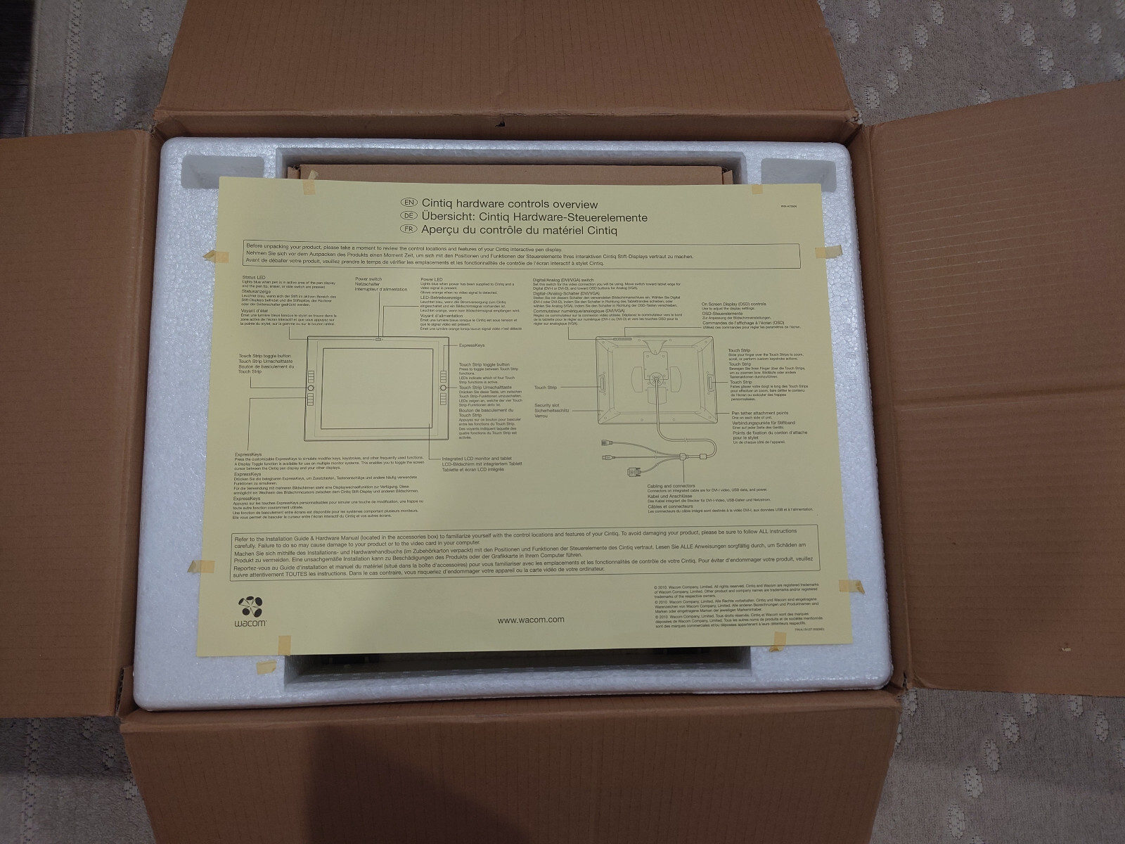 Wacom Cintiq 21UX DTK-2100 Graphics Monitor with Digital Pen for sale ...