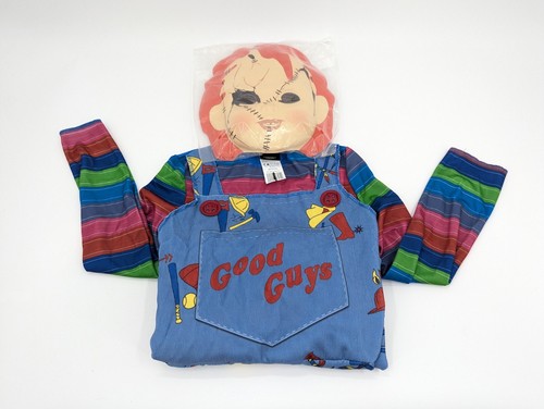Chucky Good Guys Halloween Costume Overalls Jumpsuit & Mask Youth Size ...