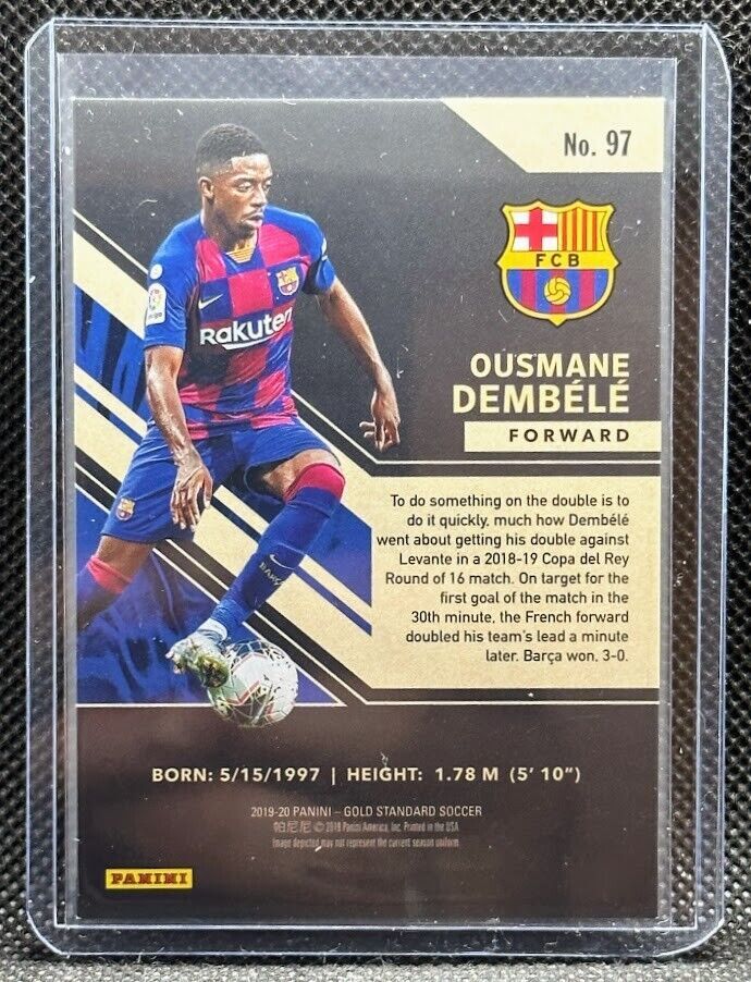 2019-20 Panini Gold Standard =Ousmane Dembele= Base #'d /129 Barcelona ...