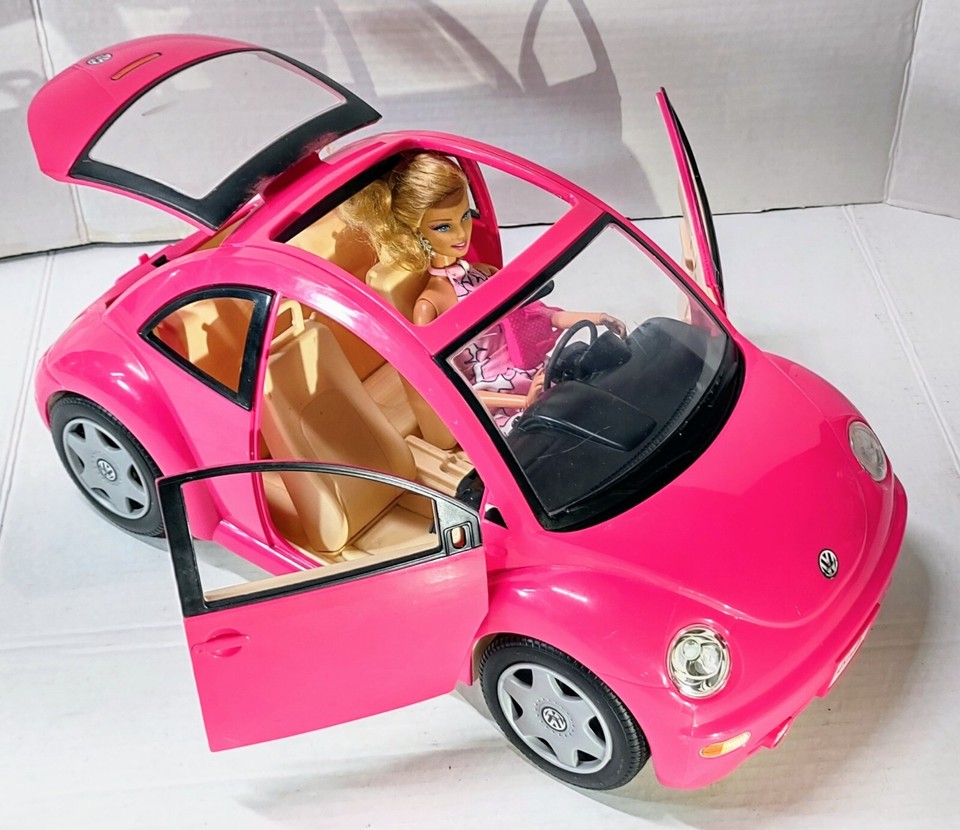 Barbie Volkswagen Beetle Bug Hot Pink Car Mattel 2000 | eBay