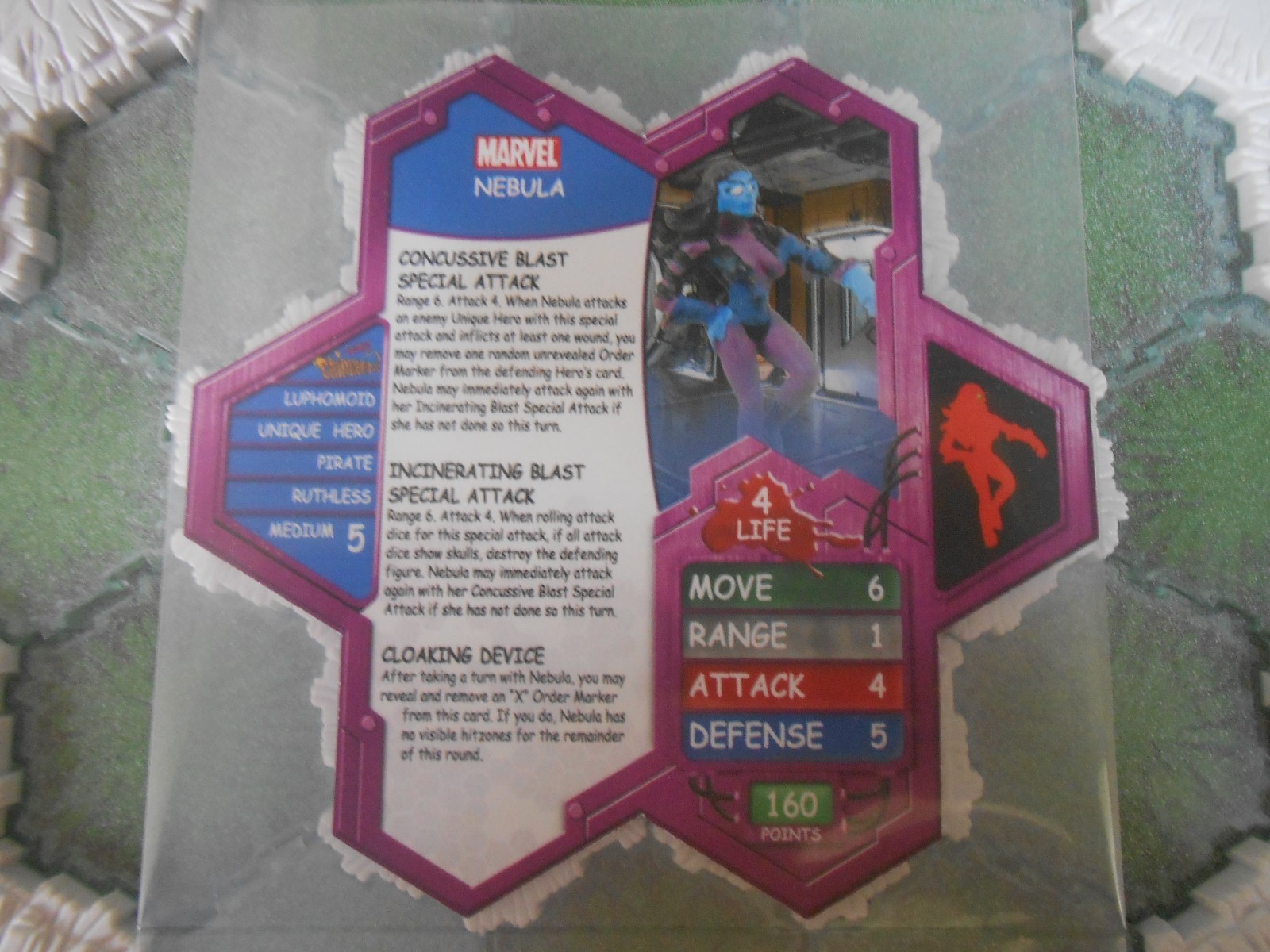 Heroscape Custom Nebula Card & Fig Marvel Guardians of the Galaxy ...