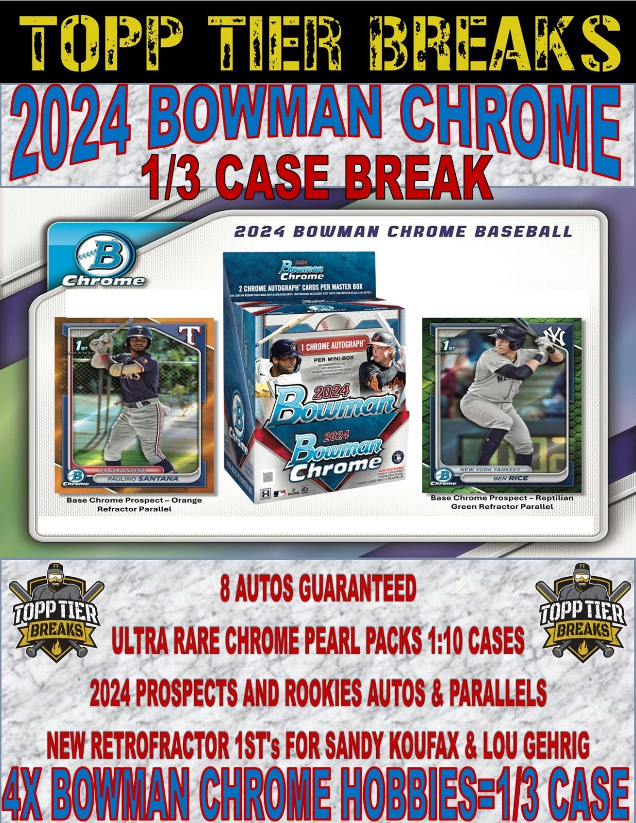 PHILADELPHIA PHILLIES 2024 BOWMAN CHROME 4X MASTER HOBBY BOX 1/3 CASE ...