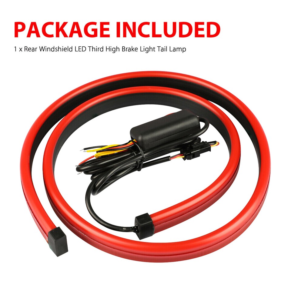 40inch Car LED Rear 3rd Stop Brake Strip Light Signal Lamp Driving ...