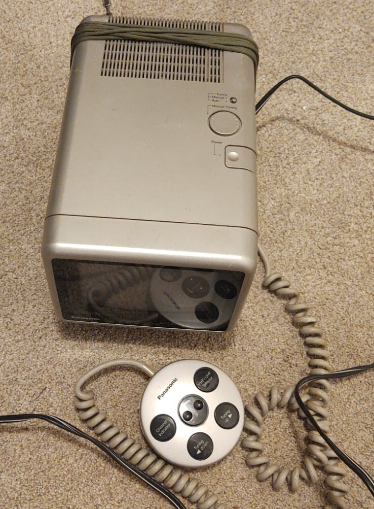 PANASONIC CT-5513 Color TV Portable June 1983 w/ Remote Tested & Works ...