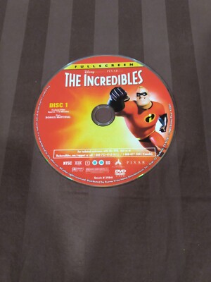 The Incredibles (Full Screen, DVD) DISC ONLY | eBay