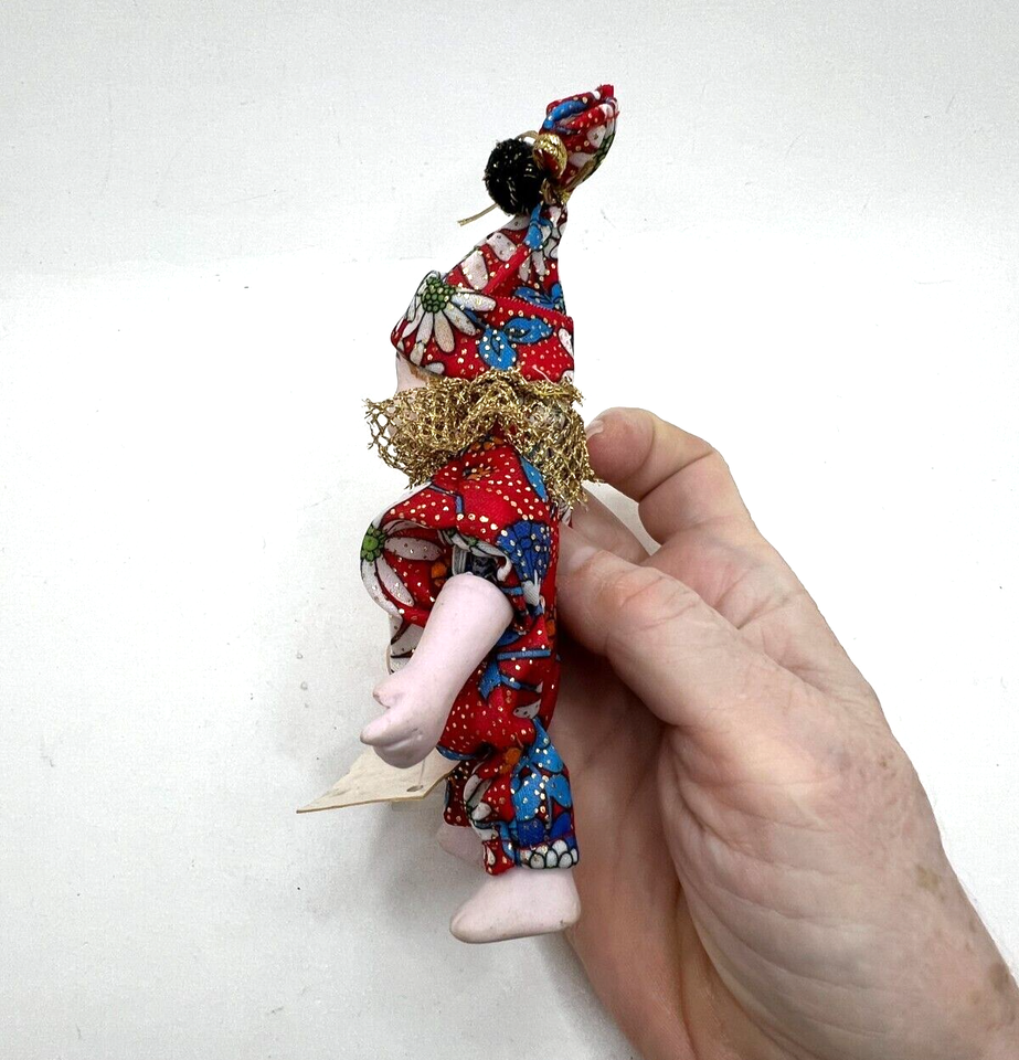 Mardi Gras Crying Baby Clown Doll 6" Porcelain Posable from K's ...