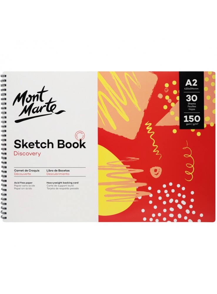 Mont Marte Sketch Book Pad A2 30 Sheet 150 GSM Drawing Painting Art ...