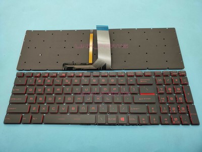New For MSI GP63 GP73 GF62 GF62VR GF72VR English Keyboard RED Backlit ...