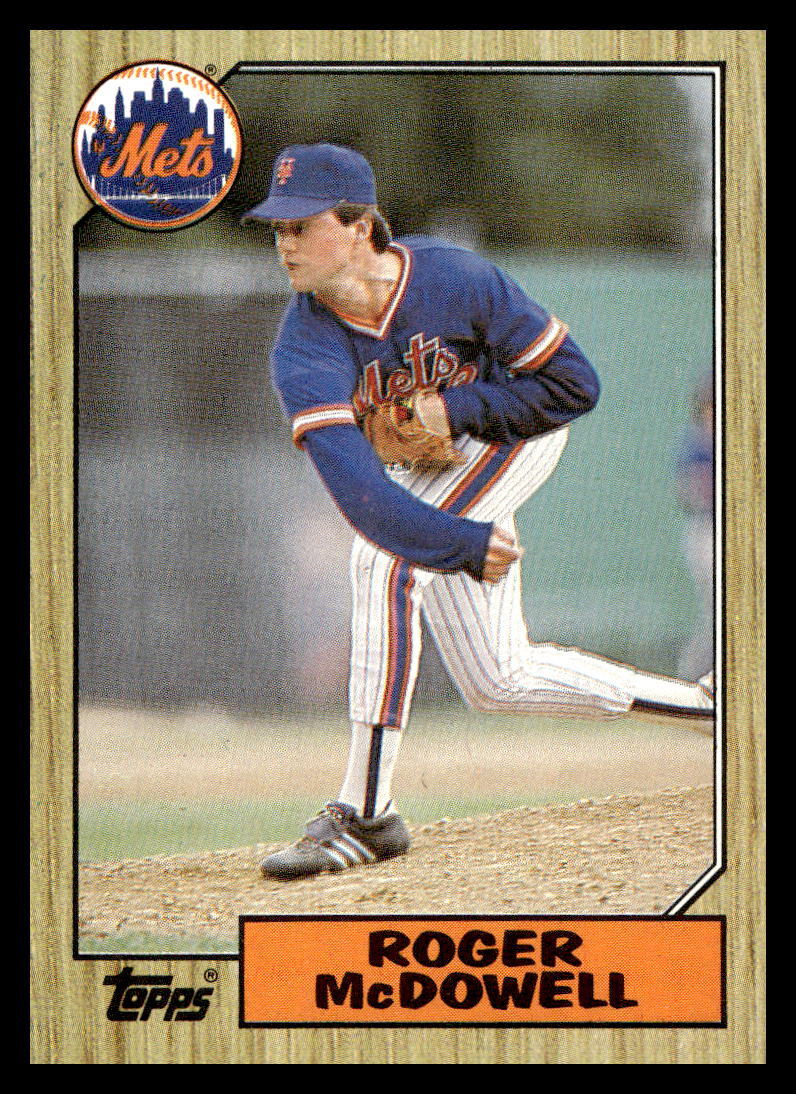 1987 Topps #185 Roger McDowell New York Mets | eBay